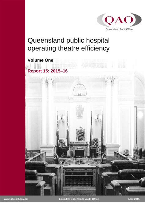 Pdf Theatre Efficiency In Queensland Public Hospitals Dokumen Tips