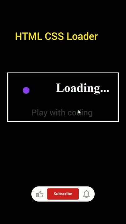 Html Css Loading Htmlcss Htmltutorial Coding Programming Youtube