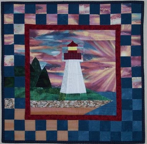Lighthouse Quilt Pattern Mulholland Lighthouse Quilted Wall Hanging