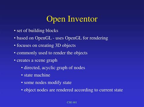 Ppt Overview Open Inventor Powerpoint Presentation Free Download