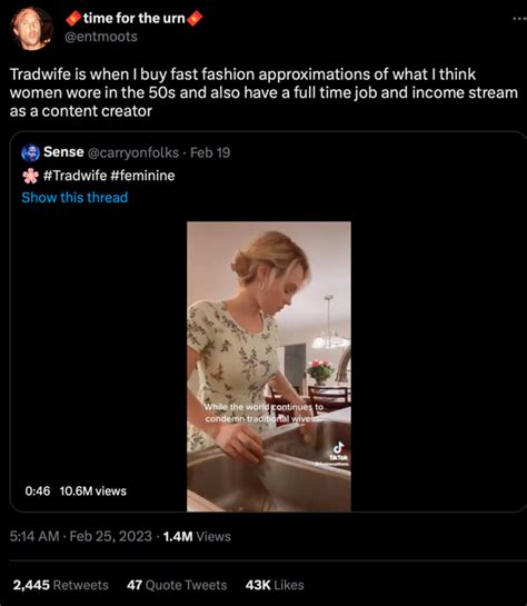 Hypocritical Estee Williams Tiktok Tradwife Know Your Meme