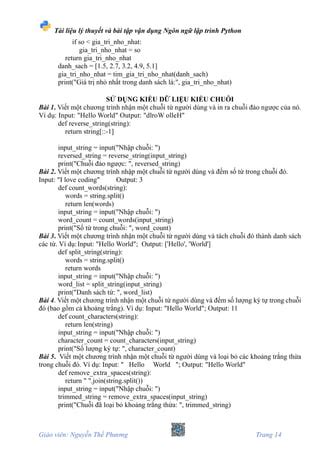 Quyen LY THUYET VA BAI TAP NNLT PYTHON Pdf