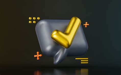 어두운 배경에 체크 표시 기호가있는 거품 채팅 3d 렌더링 개념 3차원 형태에 대한 스톡 사진 및 기타 이미지 3차원 형태 검은색 검증 Istock