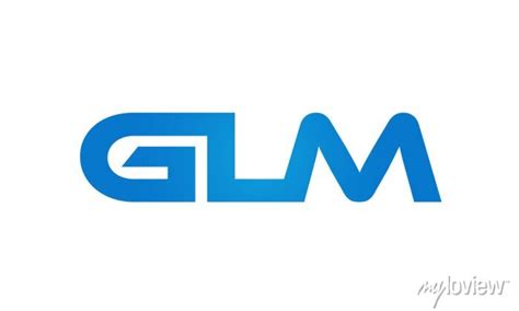 Glm Letters Joined Logo Design Connect Letters With Chin Logo Posters