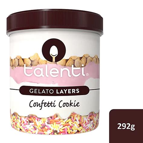Talenti Confetti Cookie Gelato Layers 292 Grams Vons