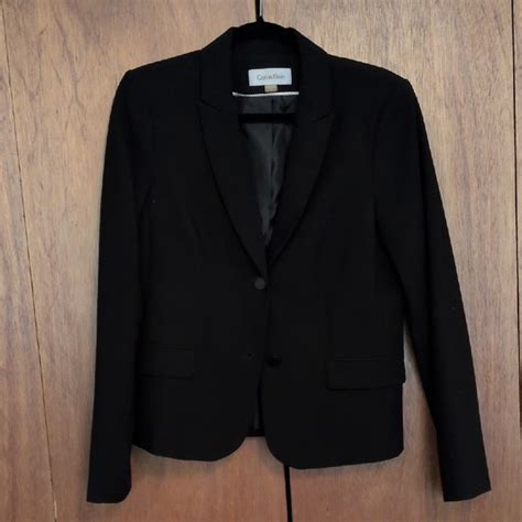 Calvin Klein Jackets And Coats Calvin Klein Womens Elegant Black Suit Jacket Matching Skirt