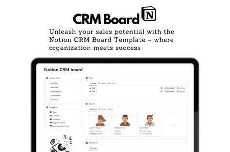 notion crm board for free by abdo business notion template