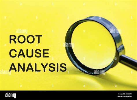 Root Cause Analysis Text On Yellow Cover With Magnifying Glass