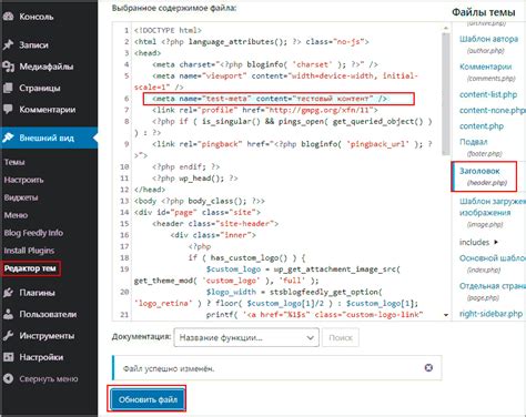 Добавить код в Head Wordpress в темах плагинами и Php кодом