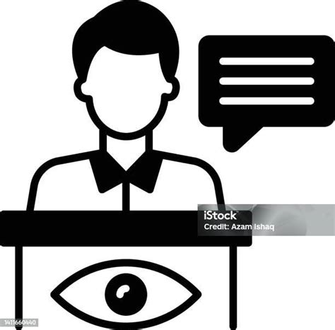 진술 기호를 제공하는 법원의 관중 법원 개념 벡터 아이콘 디자인의 목격자 증언 법률 사무소 및 법률 기관 기호 법정 연단 스톡 일러스트레이션 감시에 대한 스톡 벡터 아트 및