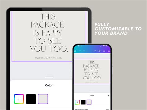 Editable Box Label Template Custom Packaging Labels Order Packaging Seal Sticker Printable