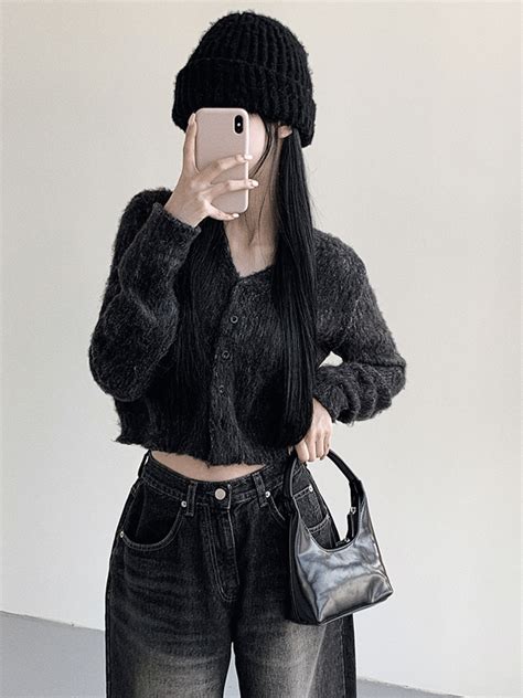 예모마일 제니퍼 브러쉬 가디건 위시버킷