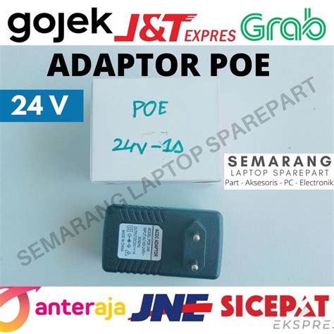 Jual Adaptor Poe 24v 1a Adapter Injector 24 Volt Power Over Ethernet Murah Shopee Indonesia