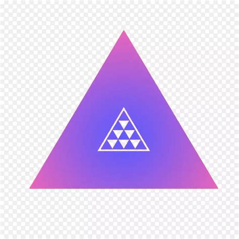 紫色白色叠加正三角形png图片素材下载 图片编号7365715 png素材网