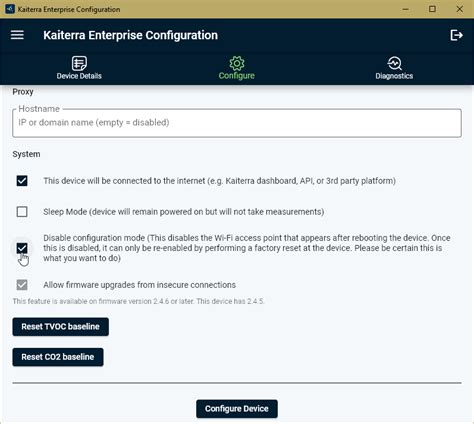 How To Disable Configuration Mode For The Sensedge Mini