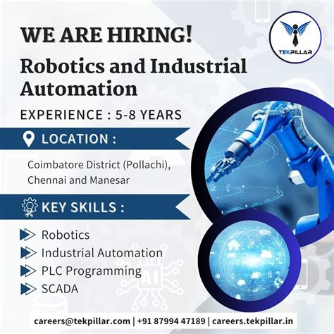 Robotics Industrialautomation Plcprogramming Scada Hiringnow