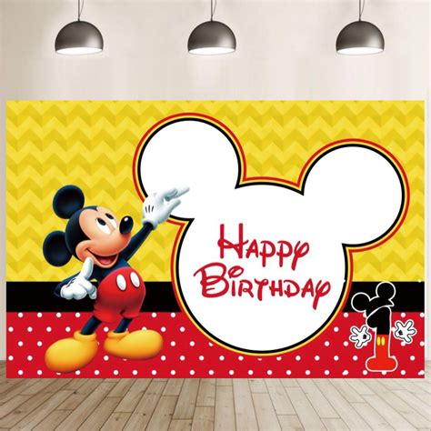 Mickey Birthday Background