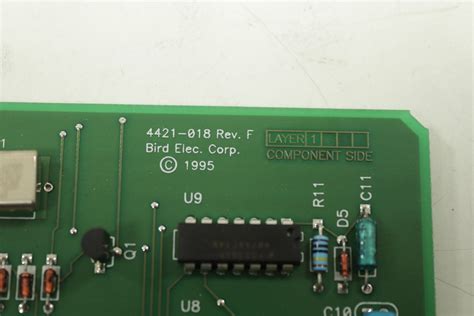 Bird Model 4421 Rf Power Meter Control Panel 4421 018 Part2go