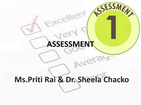 Assessment Presentation Ppt