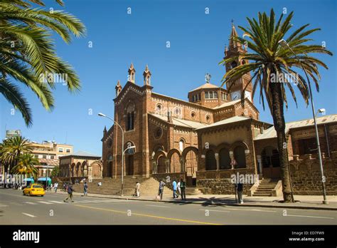St Marys Catholic Cathedral On Harnet Avenue Asmara Eritrea Stock