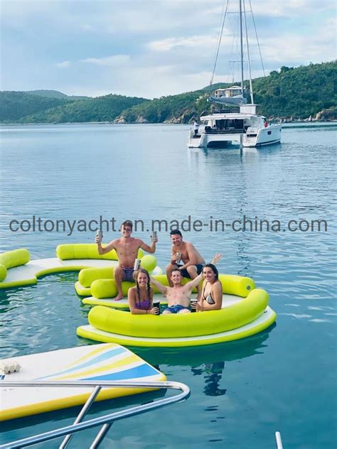 Inflatable Water Mat Island And Floating Dock Party Bana And Picnic Bana