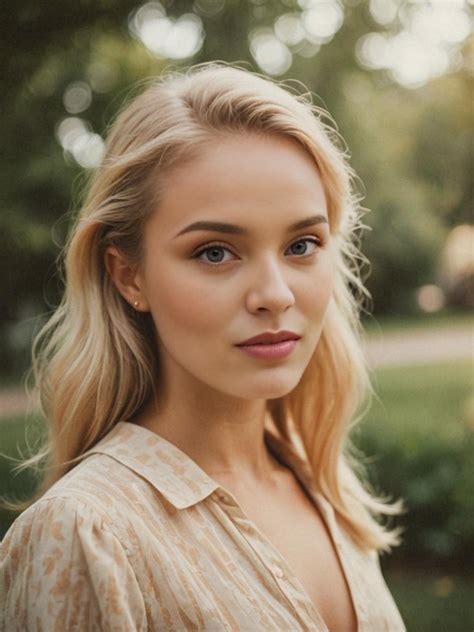 Artistic Portrait Of A Petite Blonde Woman