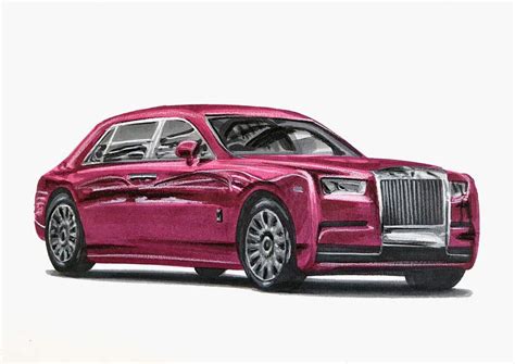 How To Draw A Rolls Royce Phantom Simple Drawing Tutorial
