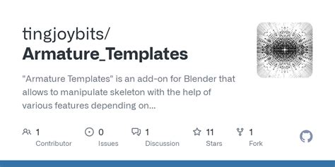Github Tingjoybits Armature Templates Armature Templates Is An Add On For Blender That