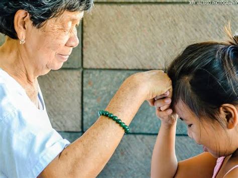 Mano Po Filipino Tradition Mano Gesture Used Filipino Culture