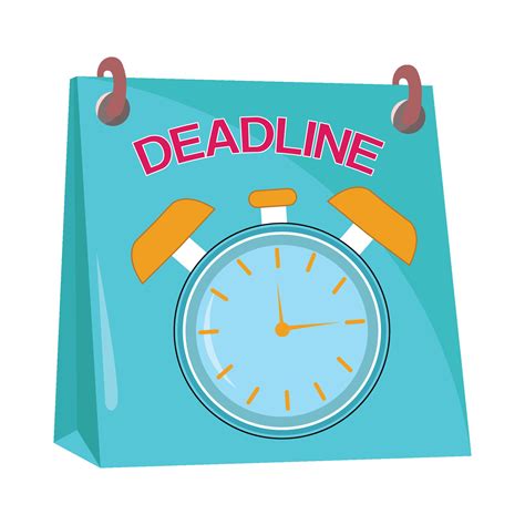 Deadline Calendar Illustration 36198758 Vector Art At Vecteezy