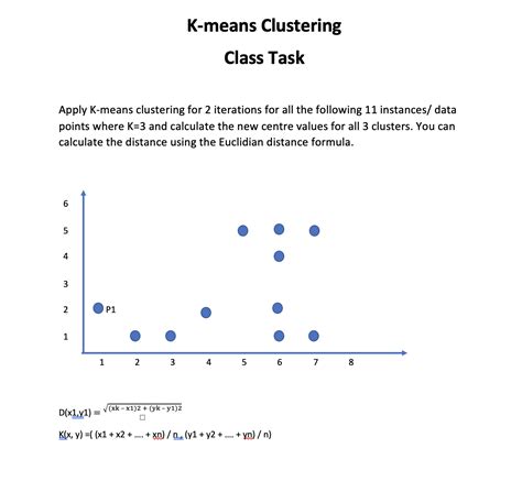 Solved Apply K Means Clustering For 1 Iteration For All The Chegg