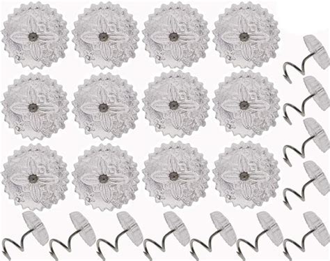 Mini Skater 50 Pcs Clear Heads Screw Nail Twist Pins