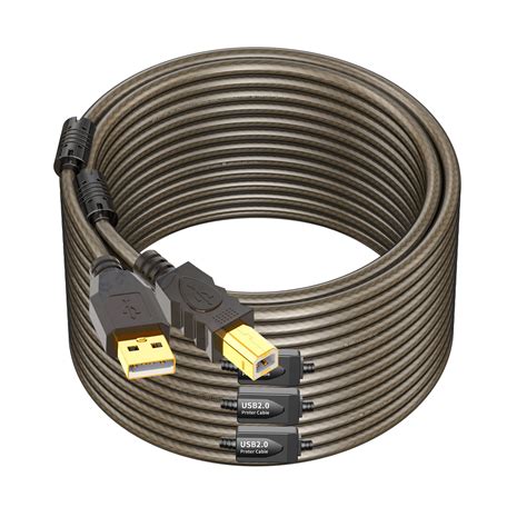 Taisusan Printer Cable Ft Usb Type A To Type B Printer Cord Scanner Cord High Speed Active