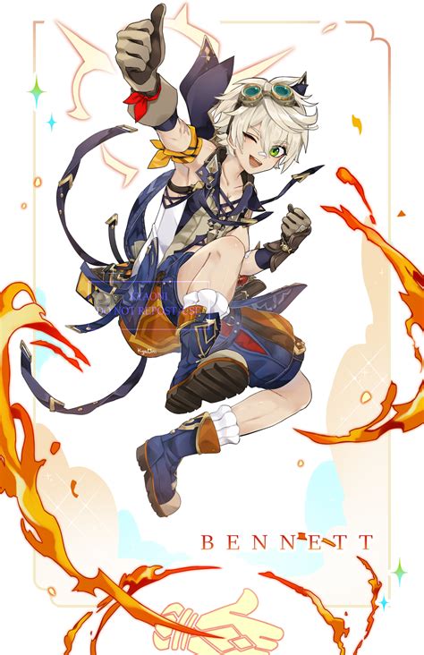 Bennett Genshin Impact Drawn By Kyaoni Danbooru