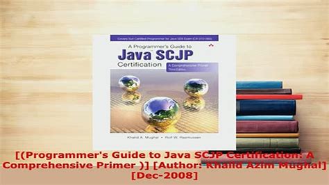 Download Scjp Book By Khalid Mughal Pdf