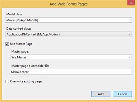 Web Forms Scaffolding Visual Studio Marketplace