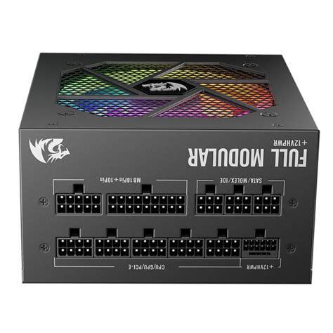 Fonte Redragon Rgps 750w Rgb 80 Plus Gold Pcie 50 Pfc Ativo Full