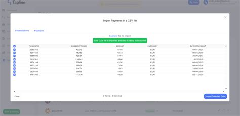 How To Import Csv Payments Into Tapline Tapline