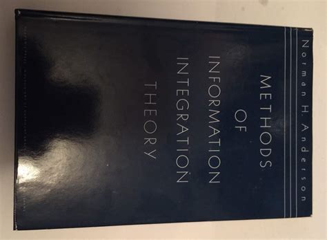 Buy Methods Of Information Integration Theory Book Online At Low Prices In India Methods Of