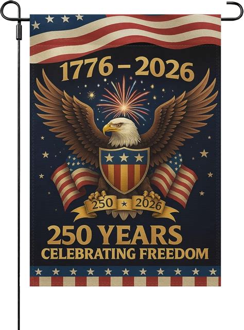 America 250 Years Anniversarys 1776 America 2026 Usa July 4th Flags