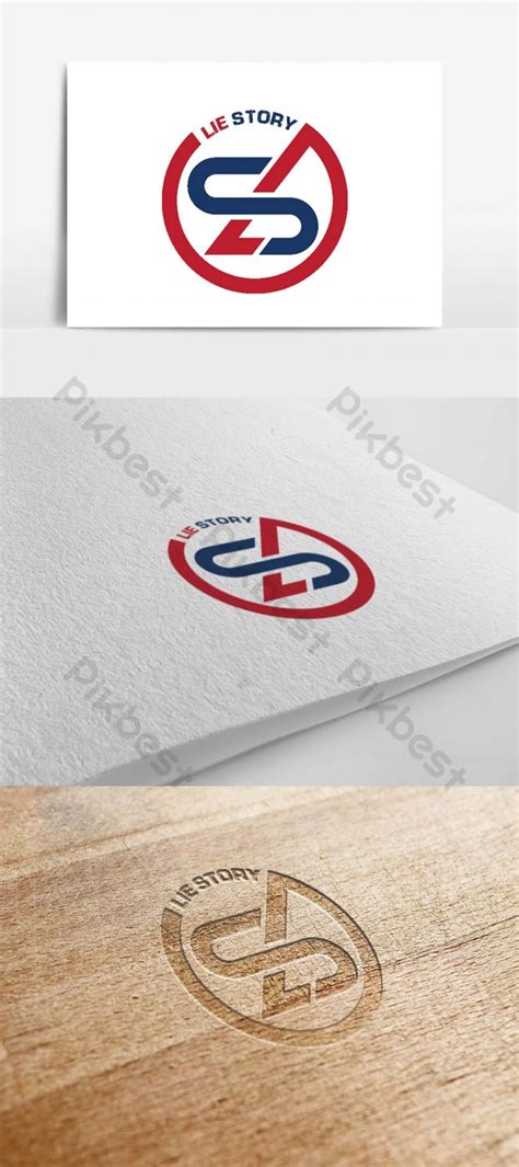 Ls 거짓말 이야기 미니멀리스트 편지 로고 디자인 템플릿 Png Ai 무료 다운로드 Pikbest