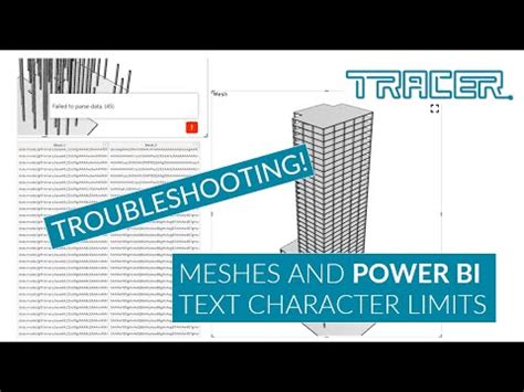 Tracer Tutorial Troubleshooting Large Mesh Strings In Power BI Revit News
