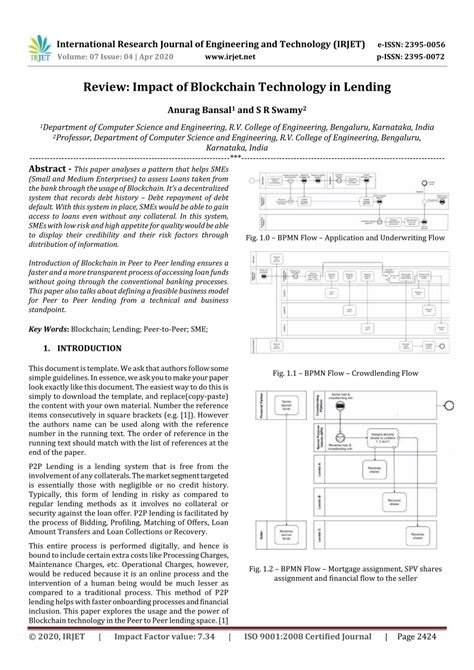 Pdf Review Impact Of Blockchain Technology In Lending