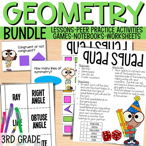 Geometry Unit 3rd Grade Math Curious Classroom Adventures