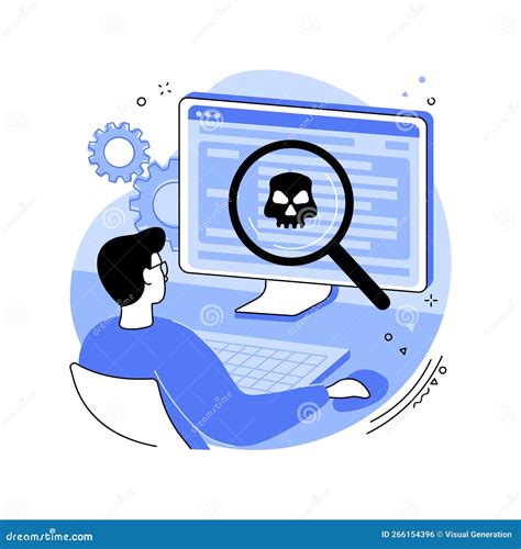 Malware Analyst Isolated Cartoon Vector Illustrations Stock Vector