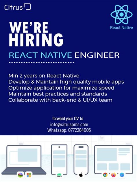 react native engineer at citrus pms pvt ltd itpro lk