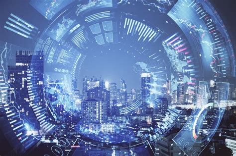 Premium Photo Financial Analytics And Monitoring Data Concept With Abstract Digital Trading