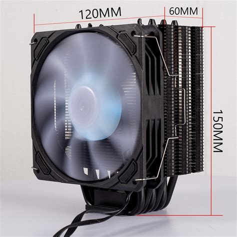 New 4 Pipes Universal Intel Amd Pc Processor Rgb Cpu Air Heatsink For Desktop Computer Pc Cpu