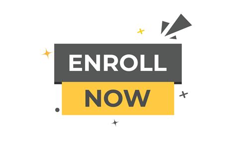 Enroll Now Button Speech Bubble Banner Label Enroll Now 21386600