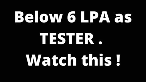 Minimum Salary As Qa Tester Roadmap To Be Good In Testing Ideal Salary Range Youtube